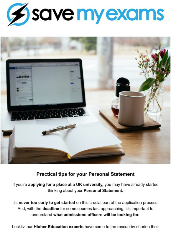 Save My Exams: Writing your Personal Statement? Take a look at these ...