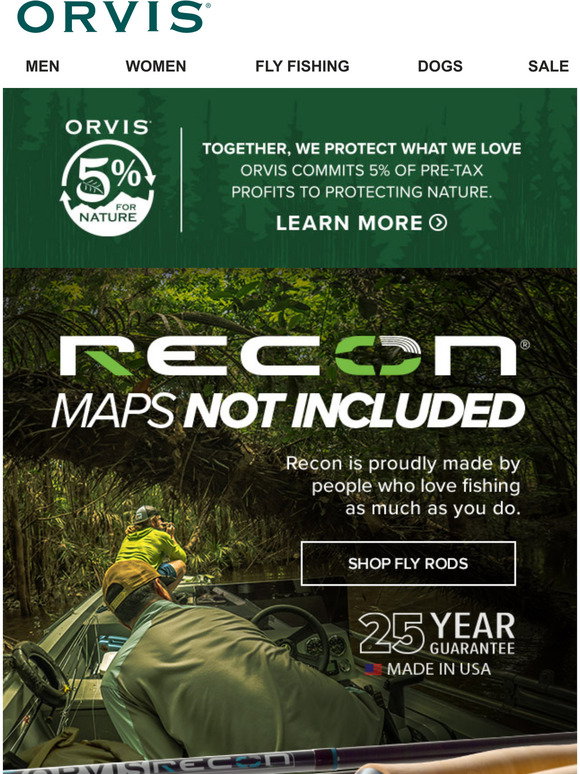 Orvis: Recon Fly Rods - made for plotting adventures. | Milled