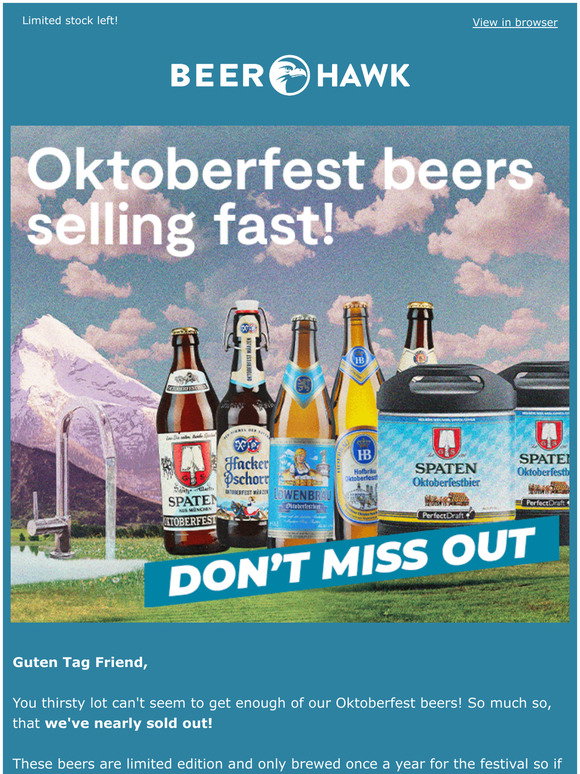 Beer Hawk: Oktoberfest beers selling out fast! | Milled