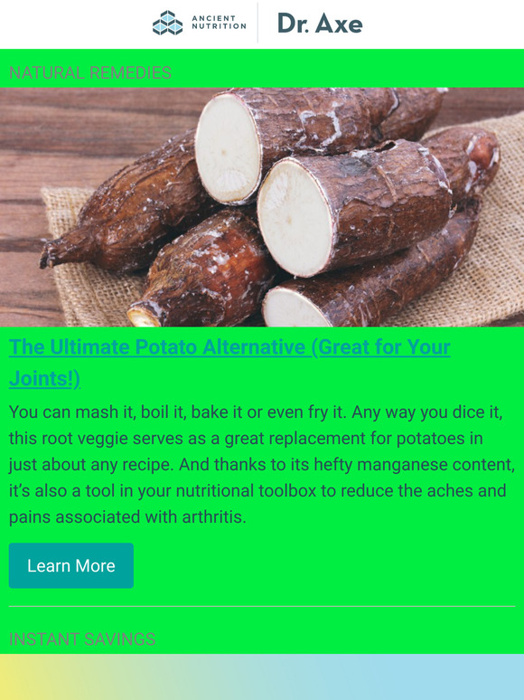 Dr. Axe: The Ultimate Potato Replacement (Your Joints Will Love It ...