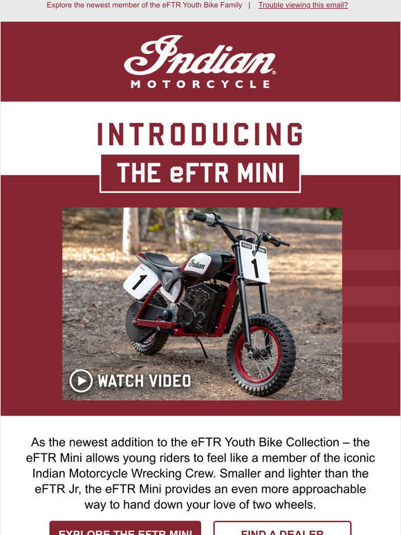 Indian Motorcycle: Introducing the new eFTR Mini | Milled