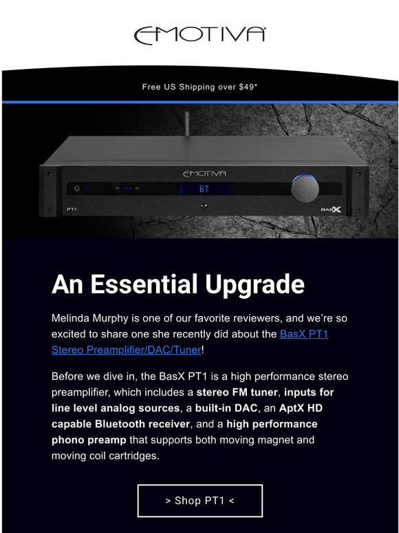 Emotiva: BasX PT1 Receives a Review | Milled