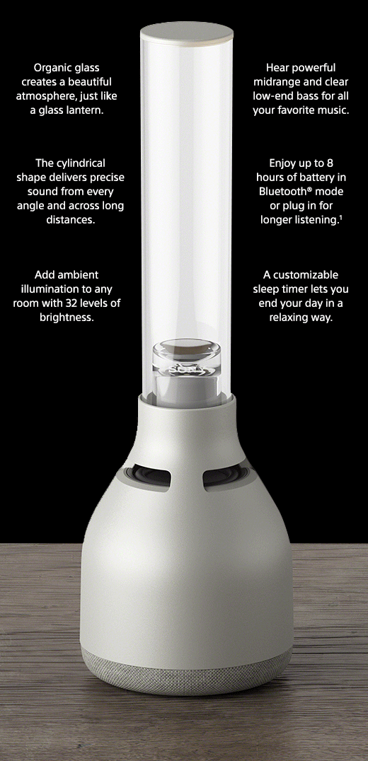 Sony: Now Available | Illuminate Your Home with Music | New Glass Sound ...