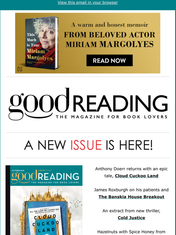 Good Reading Magazine: Our October issue is here! | Milled