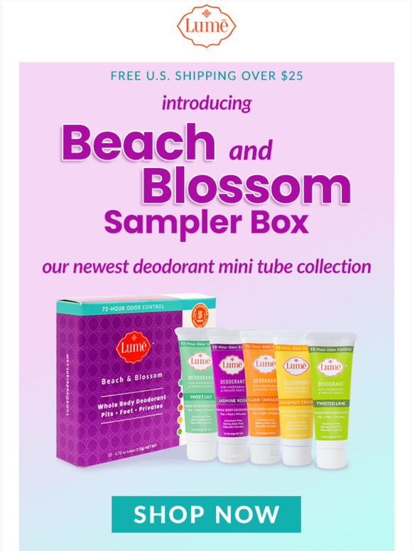 Lume: New! Beach & Blossom Mini Sampler! | Milled