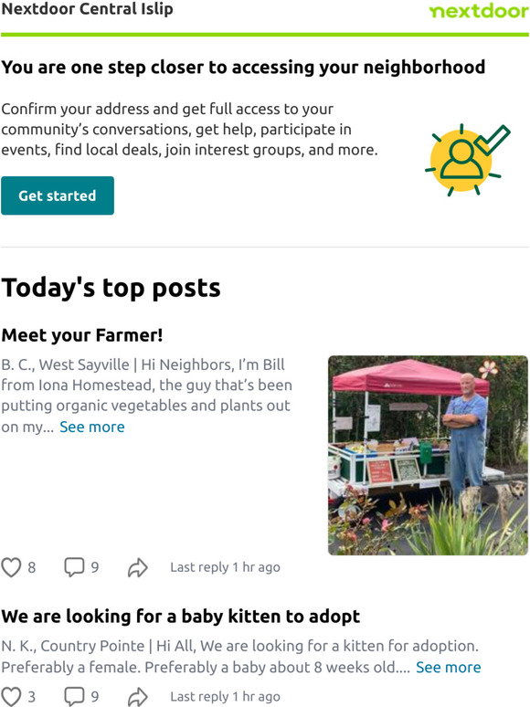 Nextdoor: Top post: Meet your Farmer! | Milled