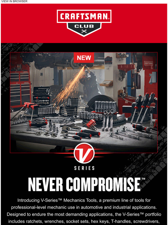 Craftsman: Introducing V-Series Mechanics Tools For Pros | Milled