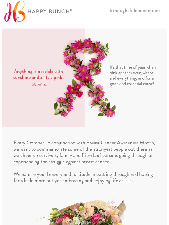 Happy Bunch: This Pink Month, we celebrate bravery! | Milled