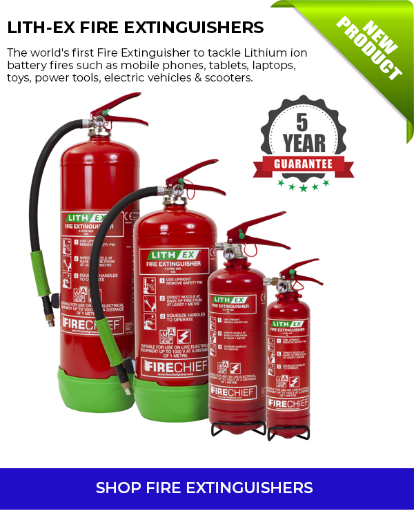 Parrs: NEW - Lith-Ex Fire Extinguishers | Milled