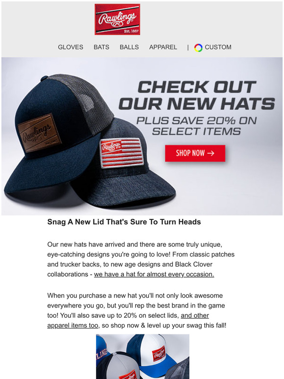 Rawlings: New Hat Designs That Will Turn Heads | Milled