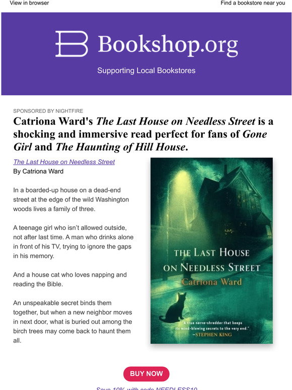 Bookshop: The Last House on Needless Street is perfect for fans of Gone ...