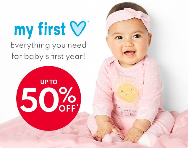 Carter's: My First is up to 50% off! Everything you need to bundle up ...