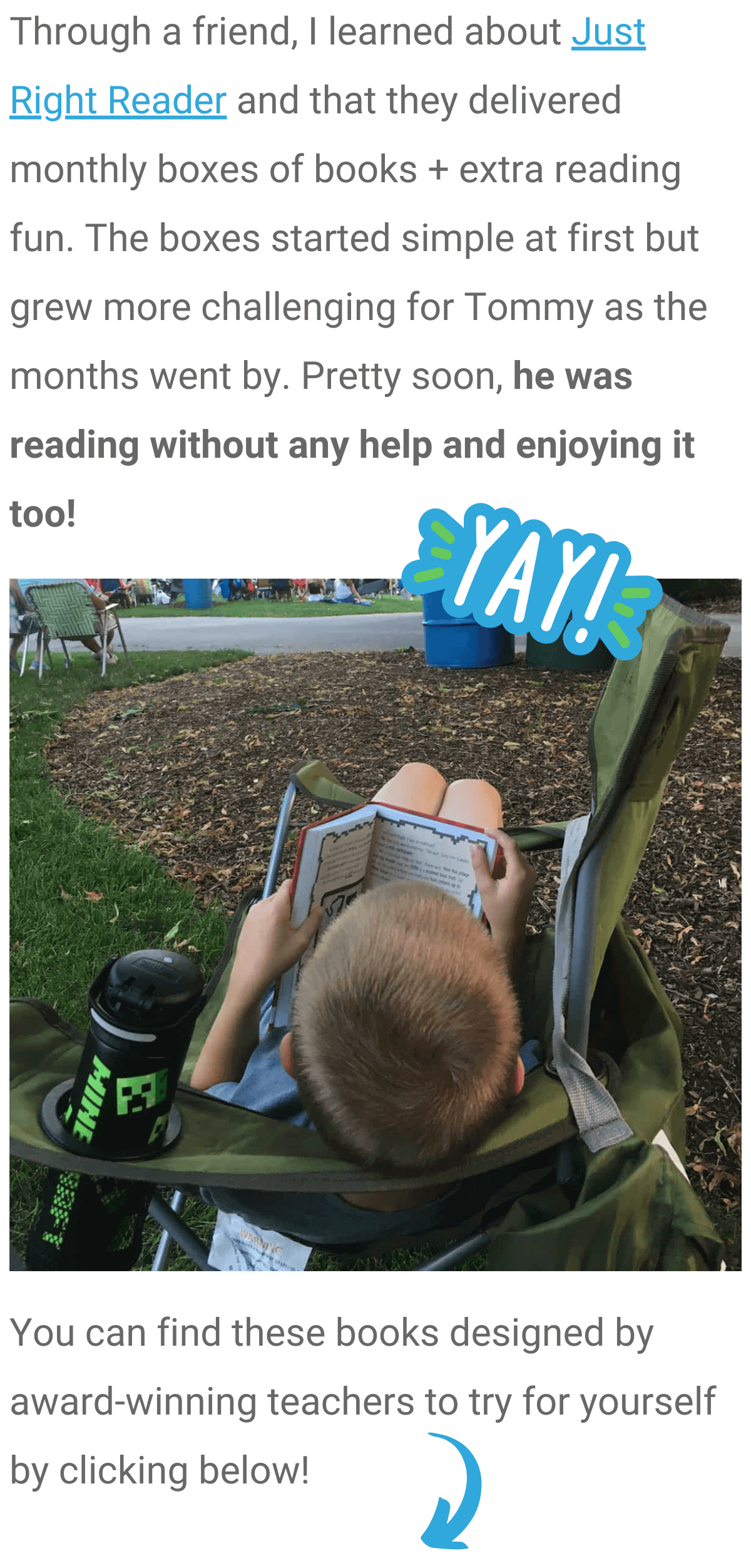 Just Right Reader: My Preschooler Tommy Learned to Read! | Milled