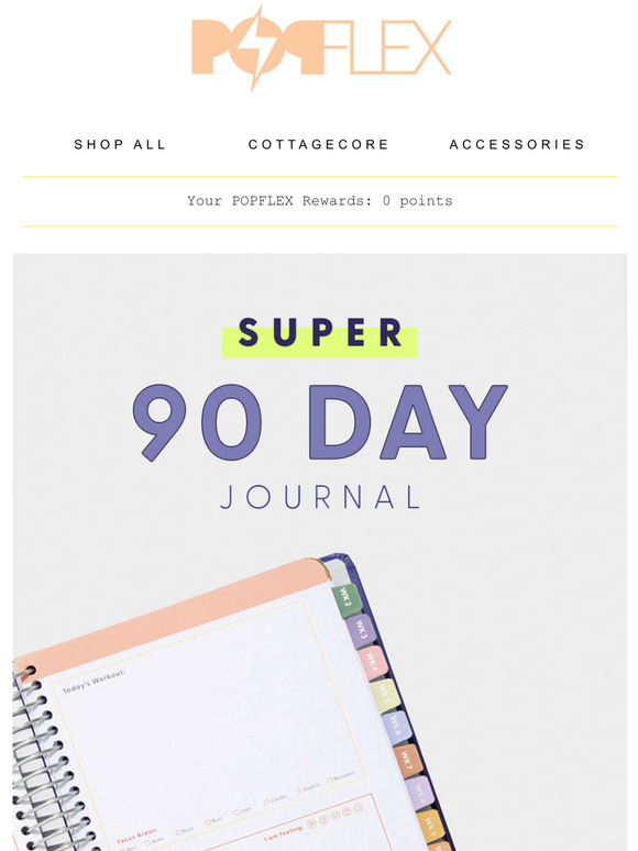 POPFLEX: Meet the Super 90 Day Journal | Milled