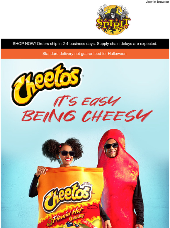 Spirit Halloween: Fresh and flamin' Cheetos costumes | Milled