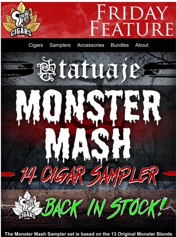 Smoke Inn: IT'S BACK! Tatuaje: Monster Mash - 14 Cigar Sampler! Now at ...