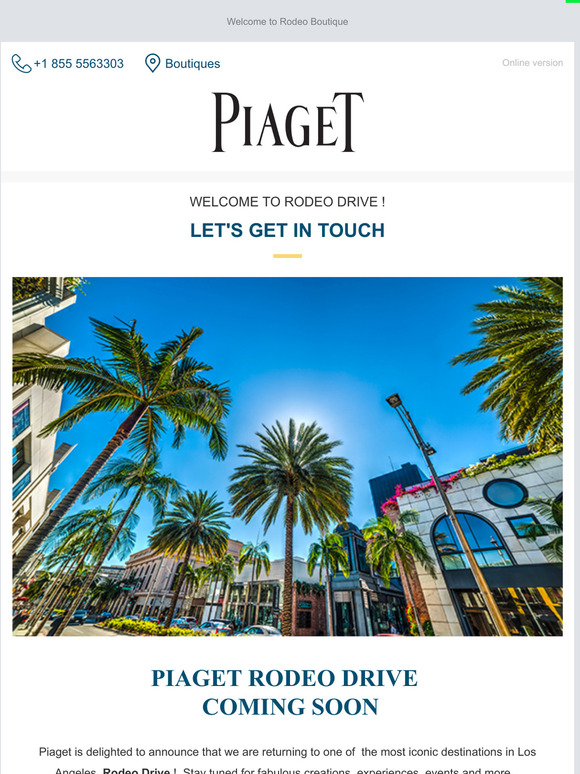 Piaget: Welcome to Rodeo Drive Boutique | Milled