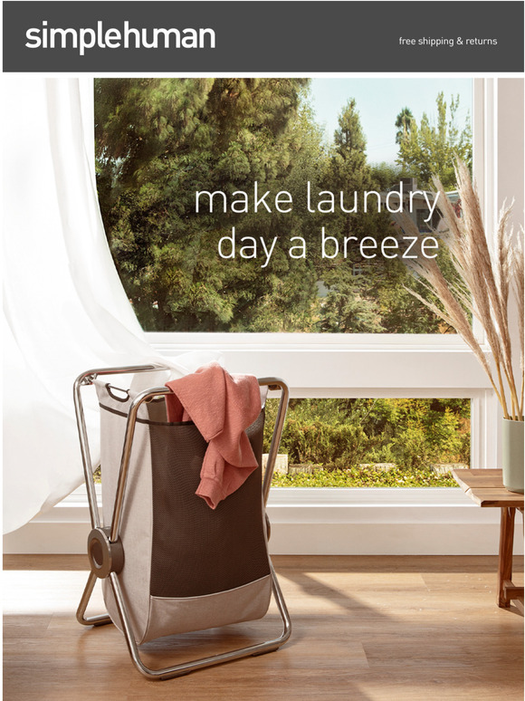 simplehuman: Simplify your laundry routine with x-frame hamper | Milled