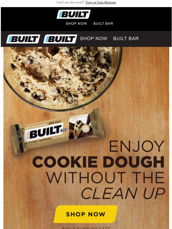 Built Bar: Cookie Dough Chunk is back! | Milled