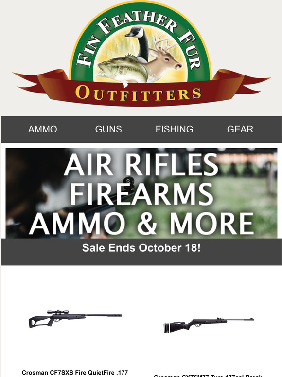 Fin Feather Fur Outfitters: Air Rifles, Firearms & Ammo! | Milled
