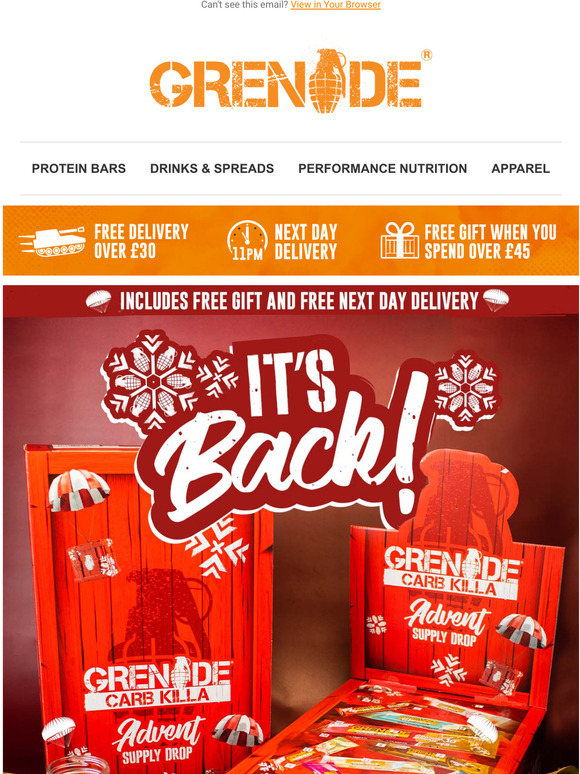 Grenade: Our epic Advent Calendar IS BACK | Milled