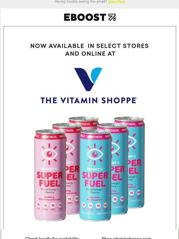 EBOOST: SUPER FUEL: Now at The Vitamin Shoppe | Milled