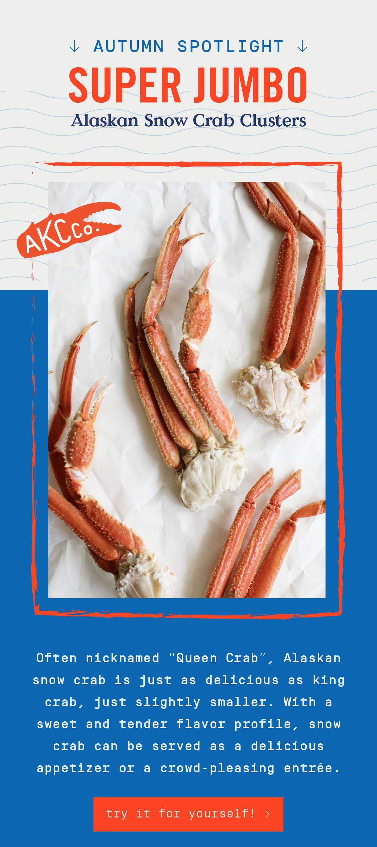 Alaskan King Crab Co.: Spotlight: Alaskan Snow Crab Clusters | Milled