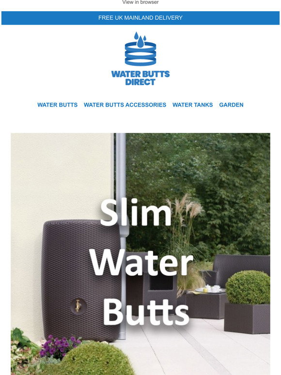 Water Butts Direct: Save Space With These Slim Water Butts | Milled
