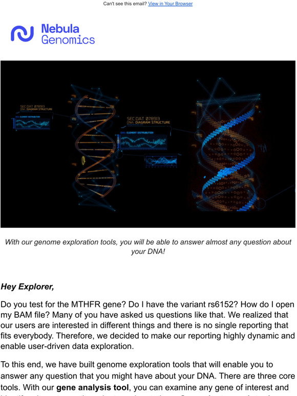 Nebula Genomics: What do you want to know about your DNA? | Milled