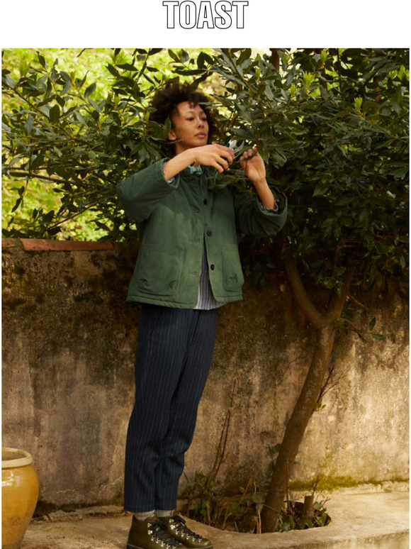 Toast: Organic Cotton Twill Quilted Jacket | Milled