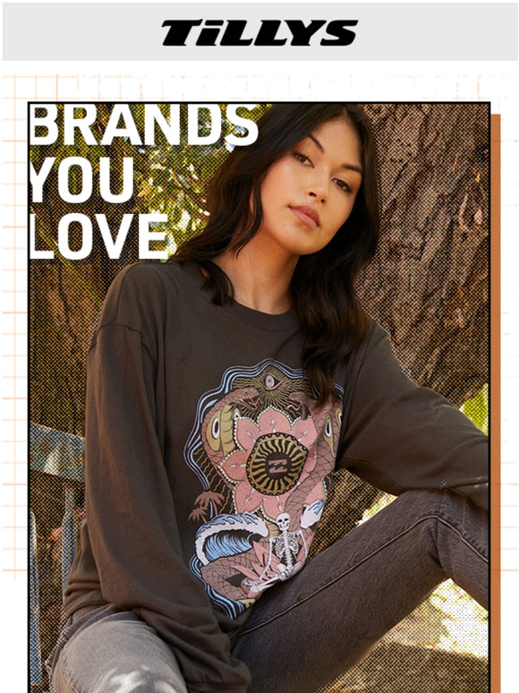 Tilly's: new GRAPHICS brands you love | Milled