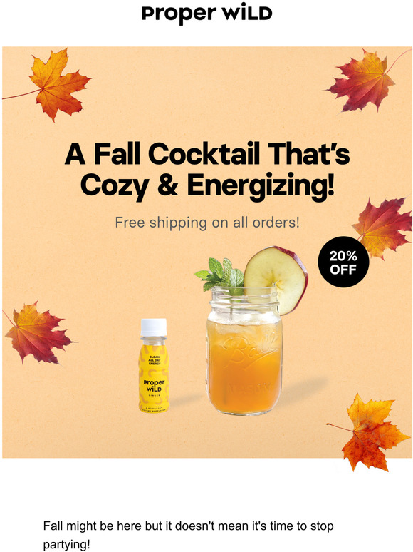 Proper Wild: Try A Proper Wild Bourbon Apple Cider Ginger Cocktail | Milled