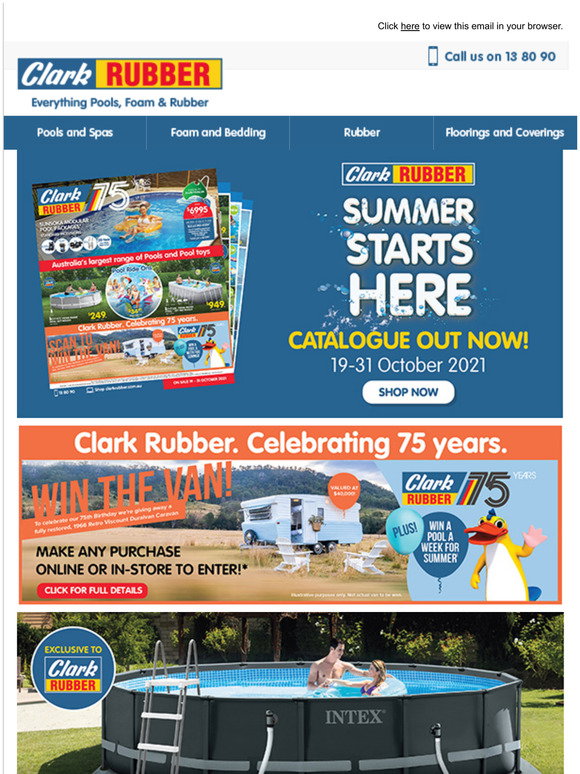 Clark Rubber: Start Your Summer Here! Win our Retro Caravan! | Milled