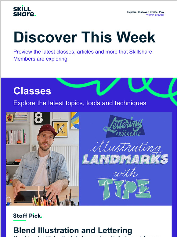 Skillshare: -Mix Illustration and Lettering, 15 Ideas for Career Pivots ...