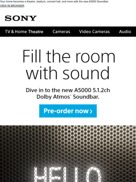 Sony: Pre-orders Now Open | Have You Seen Our Mind-Blowing New Soundbar ...