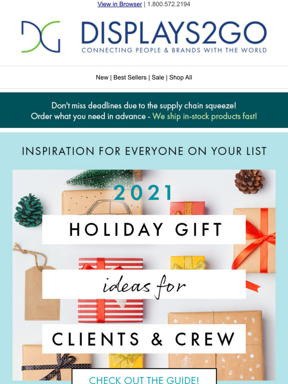 Displays2go: It's Gifting Season Check Out The 2021 Guide! | Milled