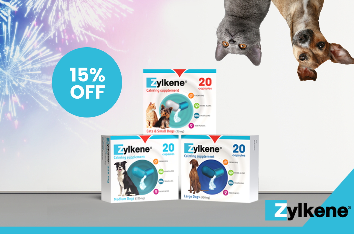 Medic Animal: Banish firework fear with 15% off Zylkene | Milled
