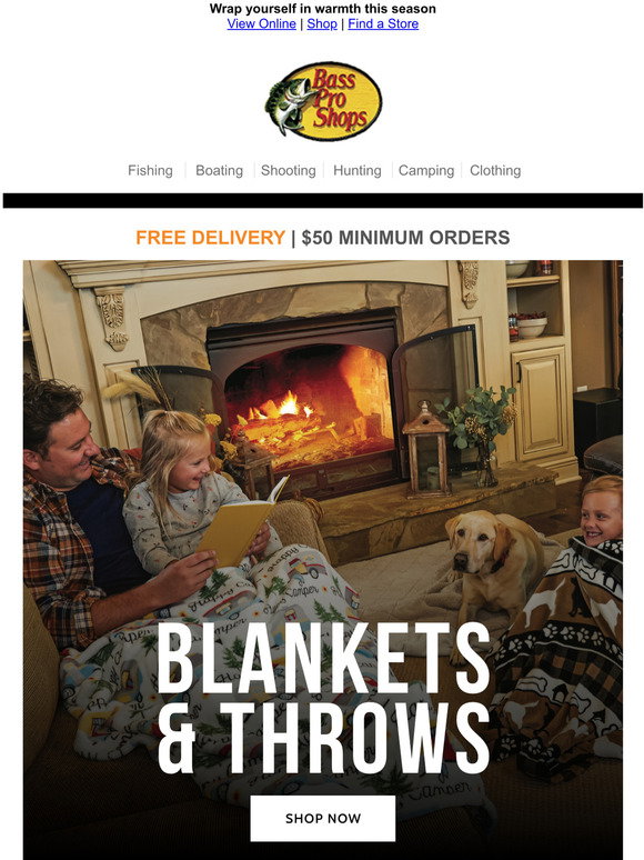 Bass Pro Shops: Cozy up with blankets and throws from Bass Pro Shops ...