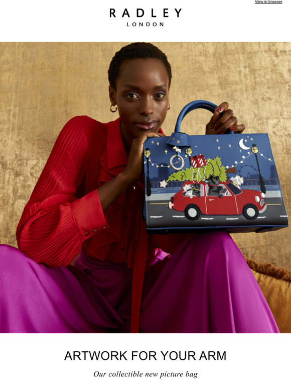 Radley: Just arrived. Its our Christmas picture bag | Milled