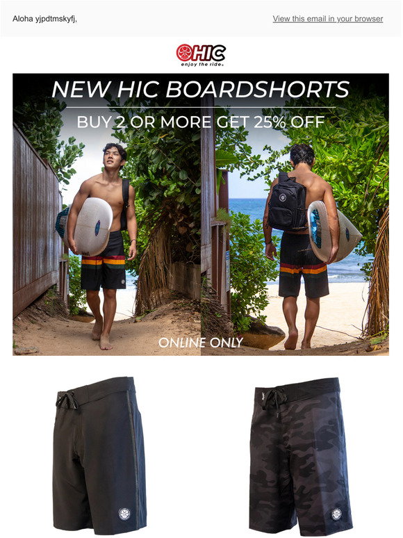 HIC Surf: Get On Board With All New HIC Boardshorts | Milled