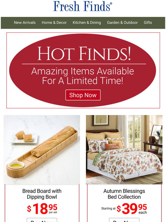 Fresh Finds: We're Serving Up Hot Finds! | Milled