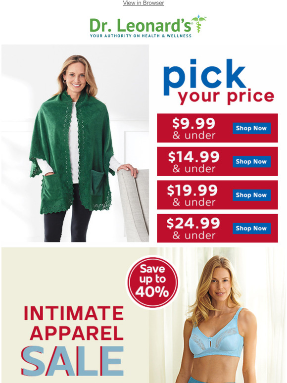Dr. Leonard's: Pick Your Price! Check Out FALL Favorites! | Milled