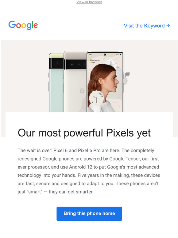 Google: Introducing our most powerful Pixels yet | Milled