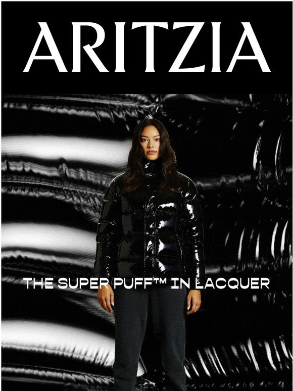 Aritzia: Just dropped: The Super Puff in Lacquer | Milled