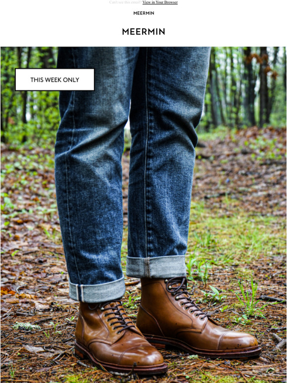 Meermin Shoes: Custom Boots Event is back! | Milled