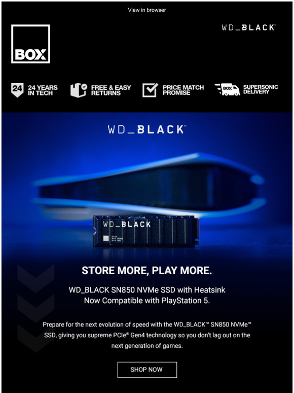 Box: WD_BLACK SN850 NVMe SSDs with Heatsink Now Compatible with ...
