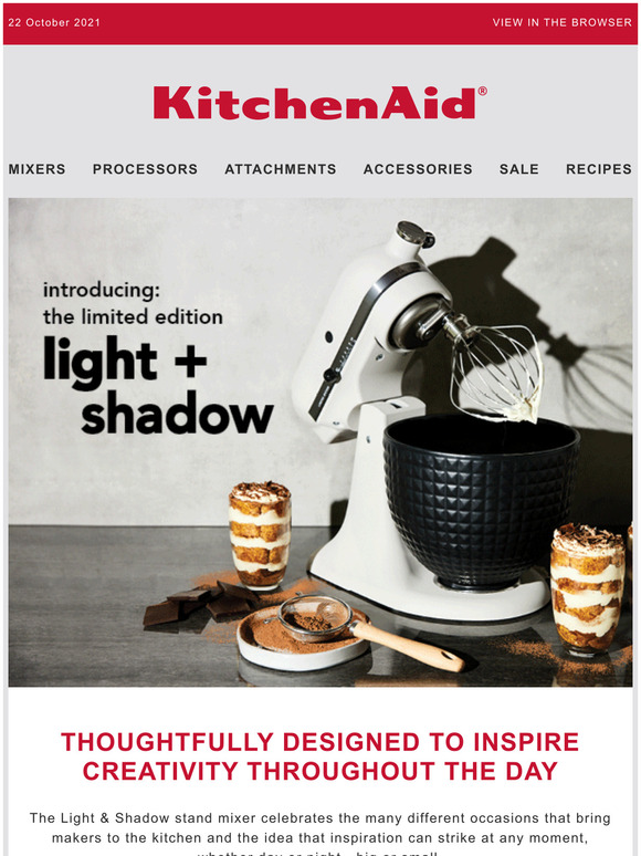 KitchenAid: JUST IN: NEW limited edition Light & Shadow stand mixer ...