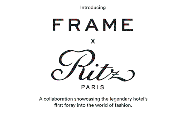 FRAME: BACK IN STOCK - FRAME x RITZ PARIS | Milled