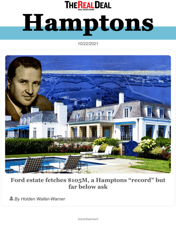 The Real Deal: Henry Ford estate fetches $105M, Sheldon Solow home ...