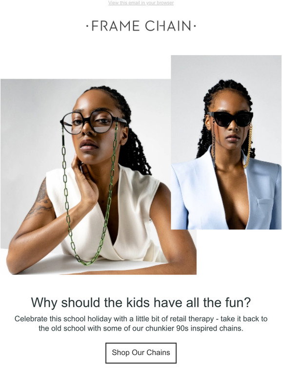 FRAME CHAIN glasses and Phone chains: Why should the kids have all the ...